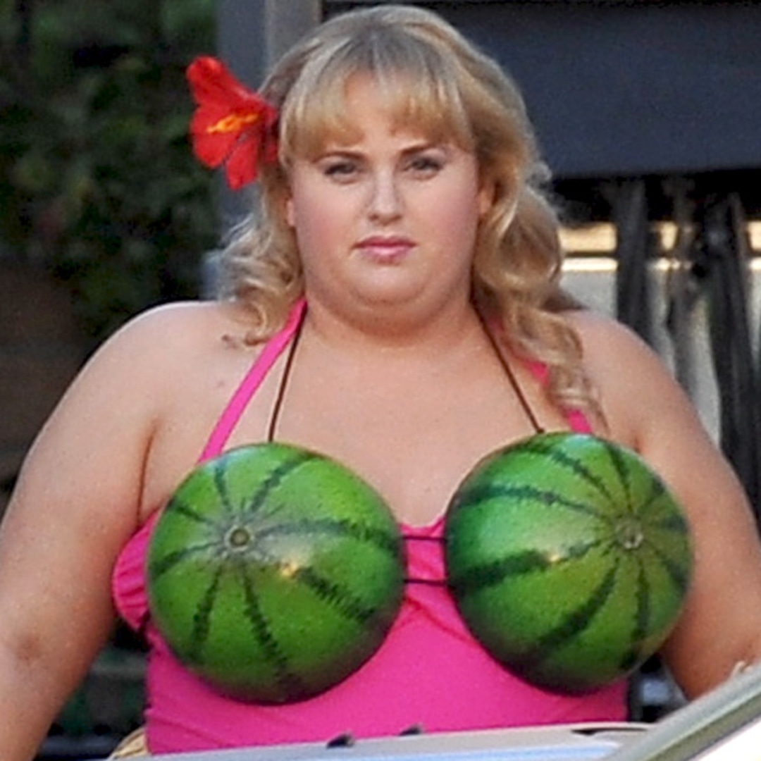 Rebel Wilson Wears A Watermelon Bra On Super Fun Night Set E Online